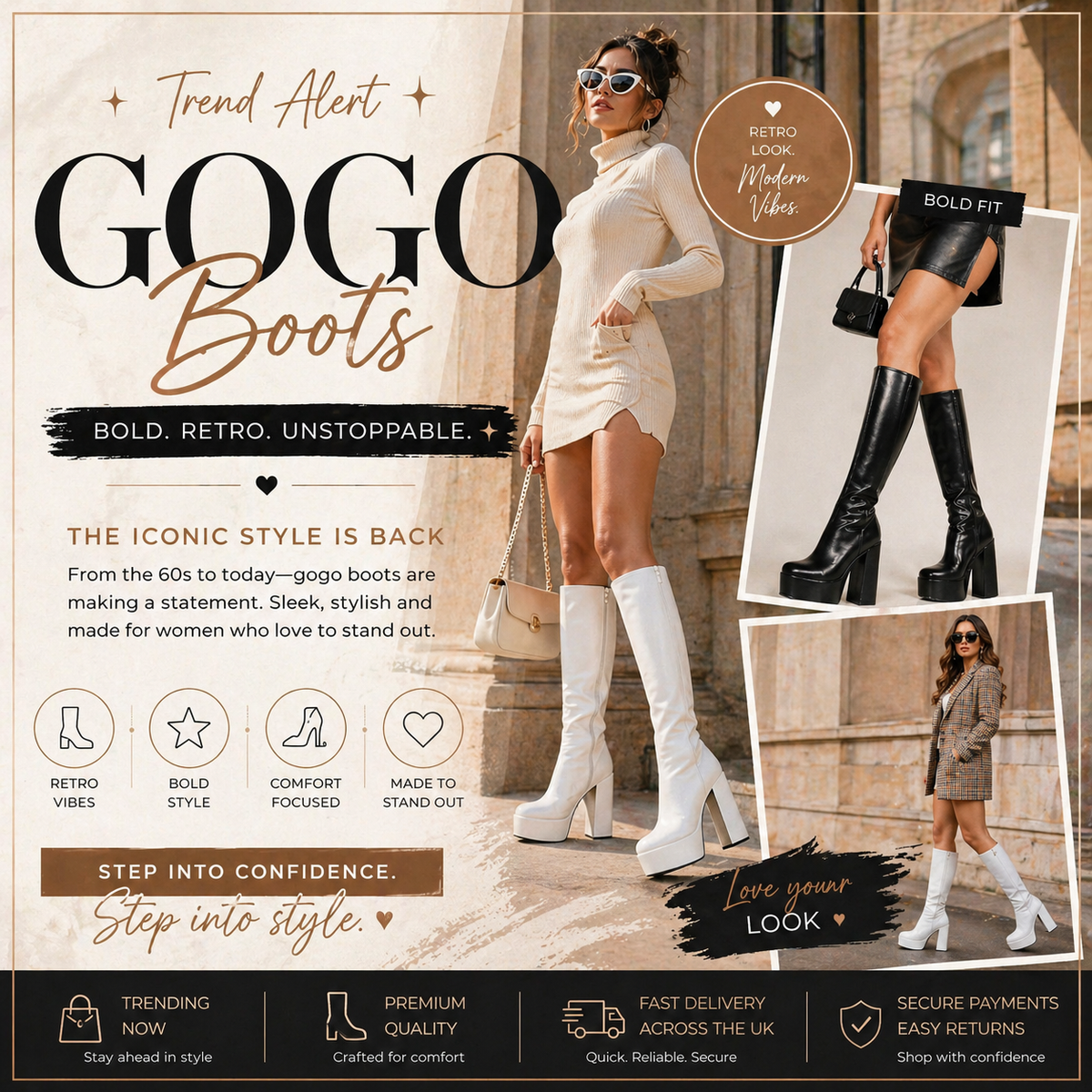 Gogo Boots UK Style Guide | Trendy Retro Boots for Women – styloempire